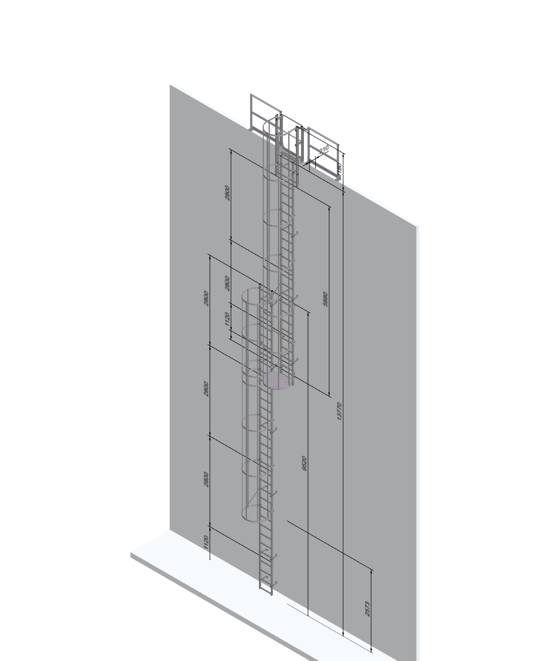 Bespoke or Custom Vertical Access Ladder | Industrial Products